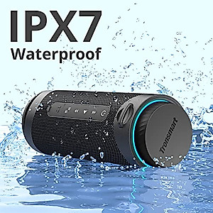 Tronsmart T7 Portable Bluetooth Speakers with 30W 360° Surround Sound, Bluetooth 5.3, Enhanced Bass, Wireless Stereo Pairing, Custom EQ via APP, IPX7 Waterproof Speaker for Party, Home, Outdoor