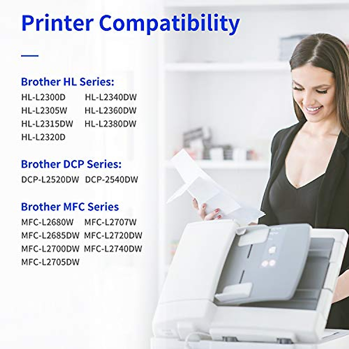 JetSir Compatible Drum Unit Replacement for Brother DR630 DR-630 DR 630,Use for Brother TN660 TN630 for HL L2300D L2340DW L2380DW L2360DW L2320 DCP L2540DW L2520DW MFC L2700DW L2720DW L2740DW Printer