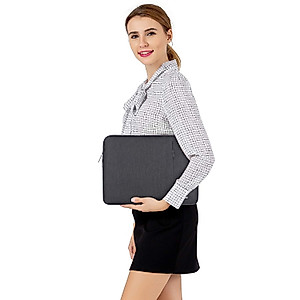MOSISO Tablet Sleeve Case Compatible with iPad 10th 10.9 inch 2022 / iPad Air 5th 10.9 / iPad Pro 11 M2 / iPad 9/8/7 10.2 / iPad Air 4 10.9/Air 3 10.5 / iPad 9.7, Polyester Vertical Bag, Space Gray