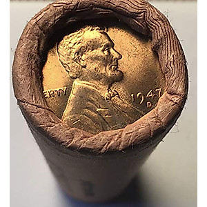 1947 D Lincoln Wheat Cent BU MS RED Penny Seller Mint State