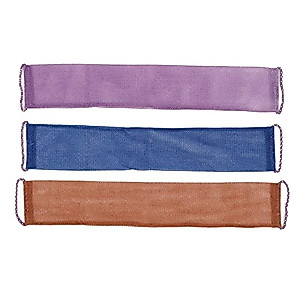 Back Scrubber Back, 3Pcs Exfoliating Back Scrubber Nylon Extended Deep Cleaning Skin Massages Body Scrubber towel for Shower Loofah Scrubber Strap Bath Accessories