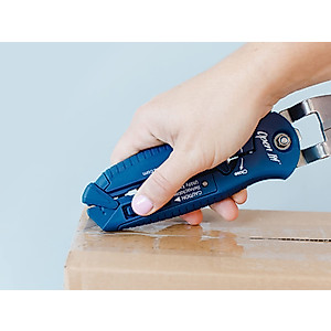 Zibra Open-It! All-In-One Multi Tool with Heavy-Duty Scissors, Box Cutter, Screwdriver, and Package Opener, Blue | Ontel Battery Daddy - Battery Organizer Storage Case with Tester