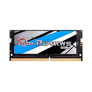 G.SKILL Ripjaws DDR4 SO-DIMM Series DDR4 RAM 32GB (2x16GB) 2666MT/s CL19-19-19-43 1.20V Unbuffered Non-ECC Notebook/Laptop Memory SODIMM (F4-2666C19D-32GRS)