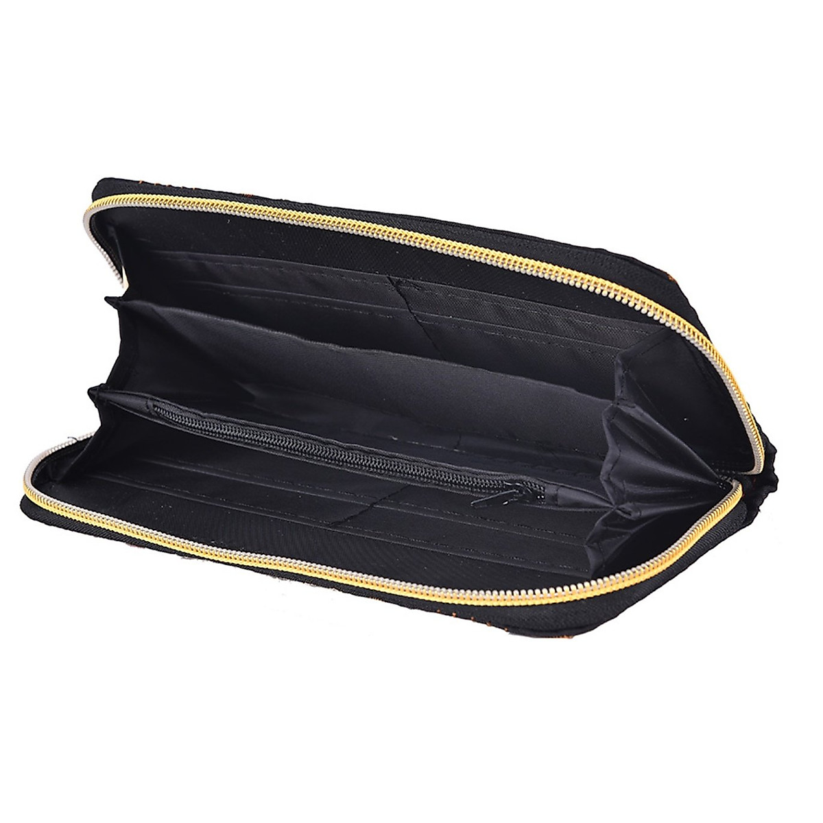 Onlineb2c Womens Wallet Clutch Chinese Embroidered Canvas Wallet (Peony & Butterfly)