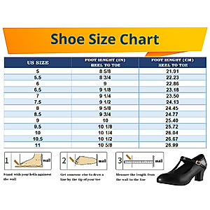Women's T-Strap Character Shoes Latin Ballroom Dance Heels Black Wedding Pumps, Black 8 M US
