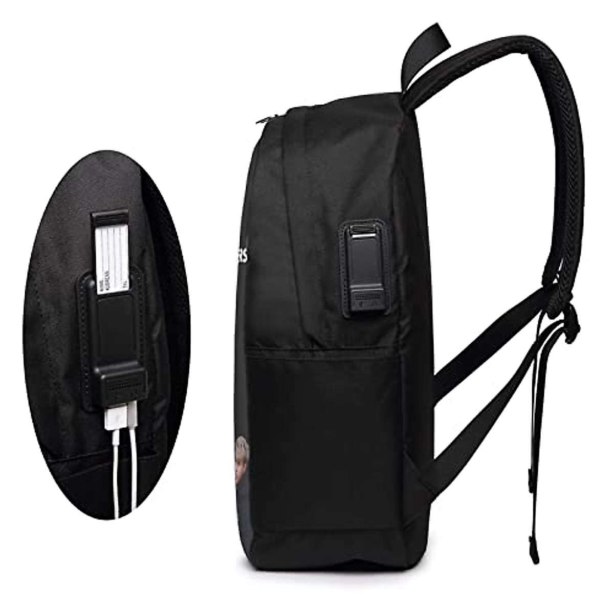 Dobre Brothers 17 Inch Laptop Backpack with USB Port Travel College School Backpack Bookbag Unisex