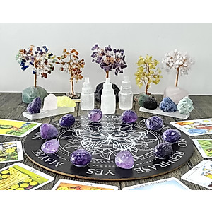 MAIBAOTA Amethyst Crystal Rock Natural Healing Crystals Bulk Polished Tumbled Crystals Stones Rocks Energy Balance Crystal Gemstones Vase Filler Decorative Stones Reiki Witch Quartz Crstal