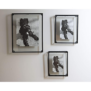 Foreside Home & Garden Black 4 x 6 inch Oversized Metal Decorative Picture Frame