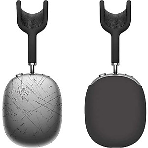 SaharaCase Liquid Silicone Cover Case for Apple AirPods Max [Rugged] Headphone Protection Antislip Grip Slim (Black)