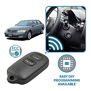 Keyless2Go Replacement for New Keyless Entry Remote Car Key Fob 3 Button FCC HYQ12BBX HYQ12BAN