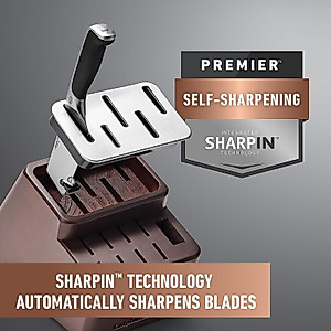 Calphalon Contemporary SharpIN Self-Sharpening Knife Set, 18 CT, Steel