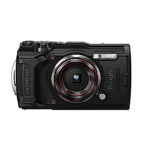 OM System Olympus TG-6 Black Underwater camera, Waterproof, Freeze proof, High Resolution Bright, 4K Video 44x Macro shooting