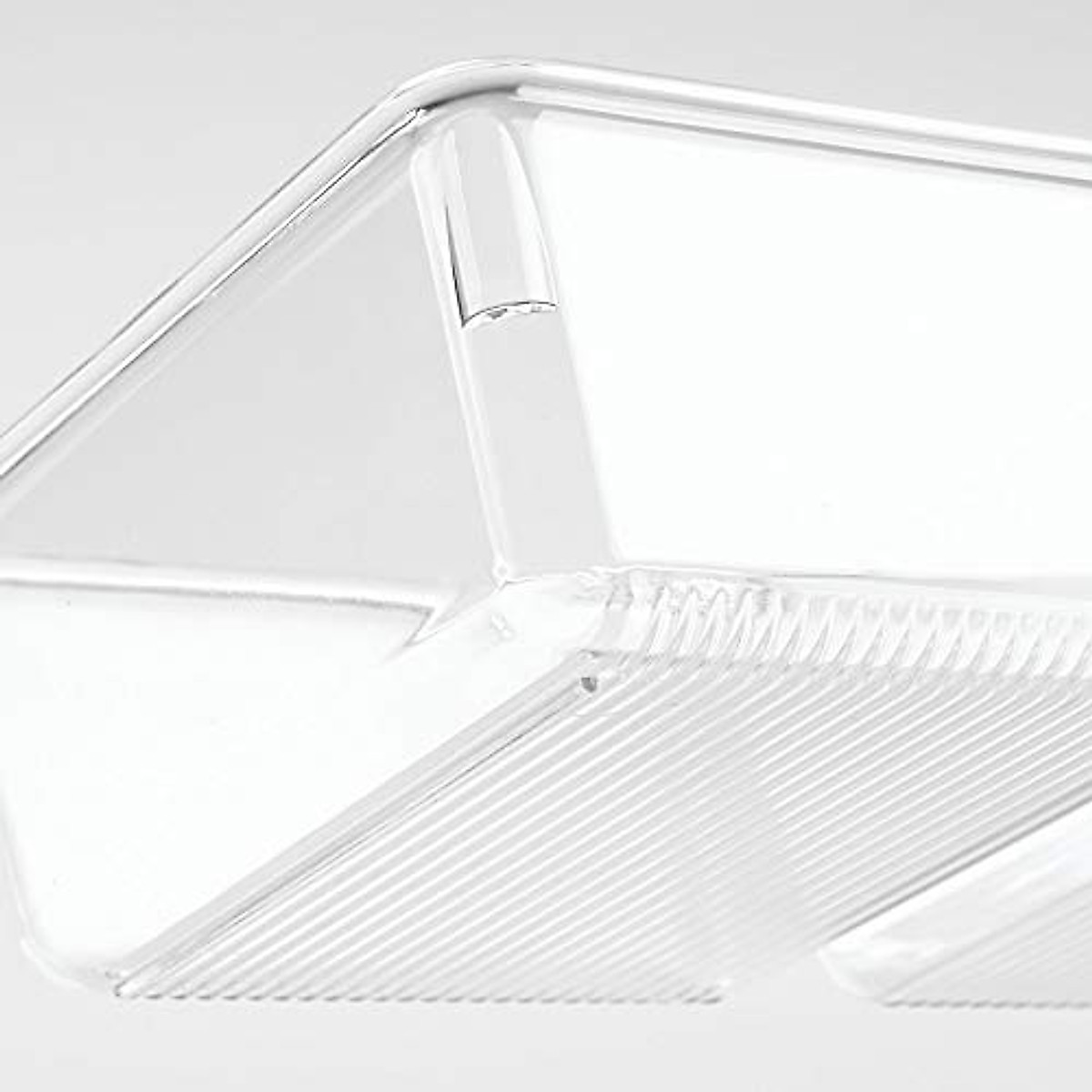 InterDesign Linus Dresser and Vanity Drawer Organizer, 13-inch by 5-inch by 2.25-inch, Clear