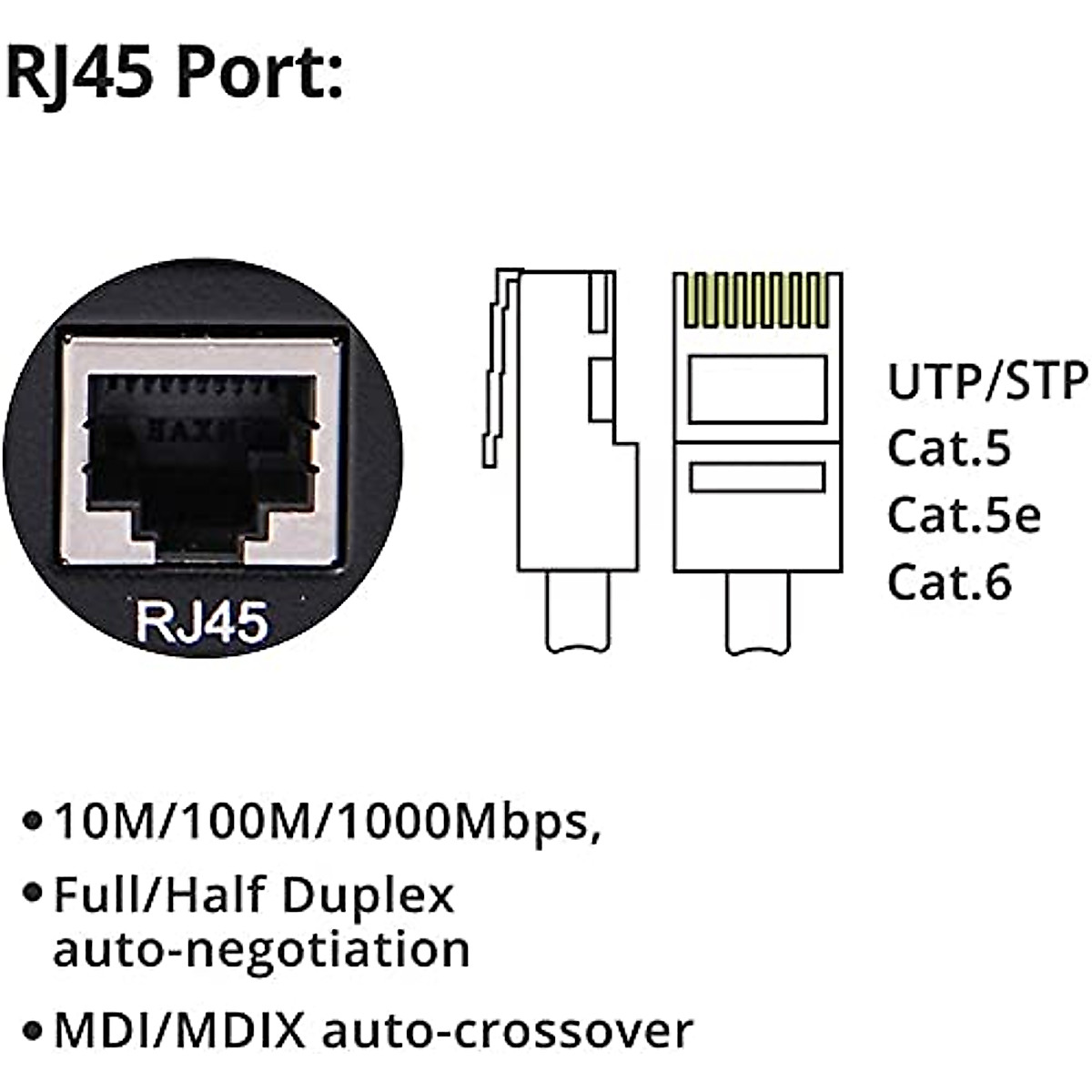 a Pair of Fast Ethernet Media Converters, 10/100Mbps Bi-Directional Single-Mode SC Fiber, up to 20km, 10/100Base-TX to 100Base-FX