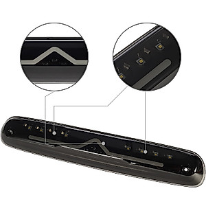 Partsam High Mount Stop Light Led 3rd Brake Replacement for 07-13 Silverado/Sierra 1500 2500HD 3500HD Third Rear Cab Roof Center Tail Cargo Lamp(Smoke Lens)