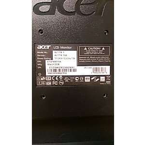 Acer AL1716 17" LCD Monitor - Black