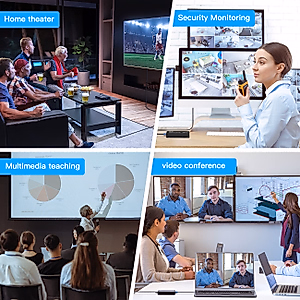 JCHICI HDMI KVM Extender Up to 150m-250m(500fts- 820fts), HDMI Extender Over Cat5e/6 with Loop Out Function, HD 1080P@60HZ, USB Keyboard Mose Support and IR Control