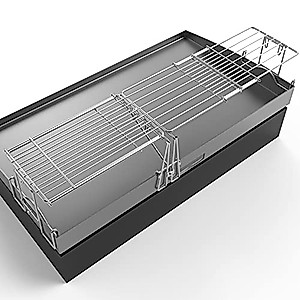 MixRBBQ Adjustable Griddle Warming Rack for Blackstone 17" 22" 28" 36" Griddles, Universal Cooking Grate BBQ Accessories Compatible with Camp Chef, Pit BOSS, Razor, Cuisinart, Royal Gourmet Griddles