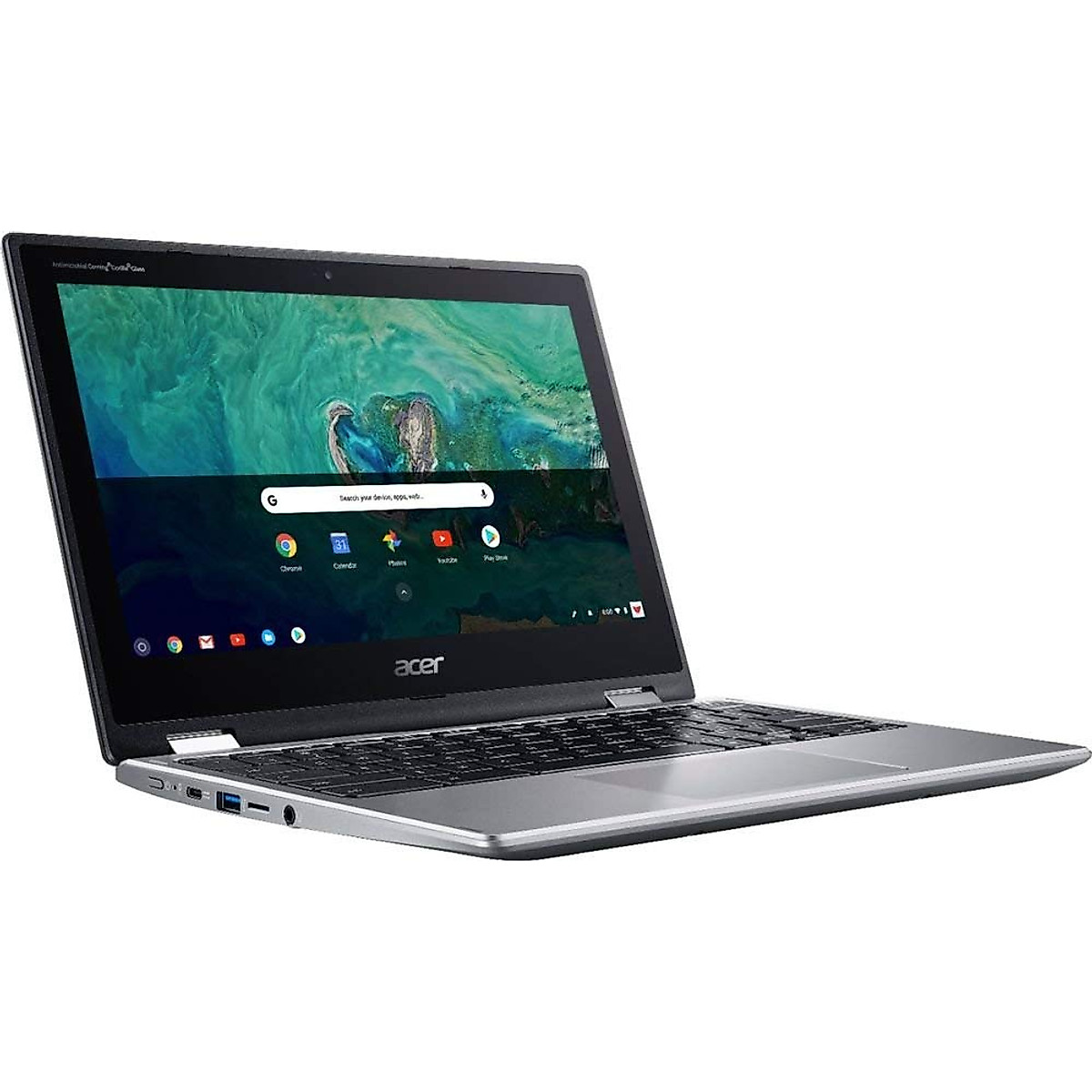 Acer Newest Convertible 2-in-1 Metal Body Chromebook-11.6 inches HD IPS Touchscreen, Intel Celeron Dual-Core Processor Up to 2.4Ghz, 4GB RAM, 32GB SSD, WiFi, Chrome OS (Renewed)