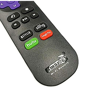 Amaz247 Wi-Fi Remote for Roku Streaming Stick (3500r, 3500rw, 3600, 3800, 3810), Roku 3 (4200r), Roku 2 (2720r),Roku Ultra, Roku Premiere, Roku Express (3900X), Roku Express+