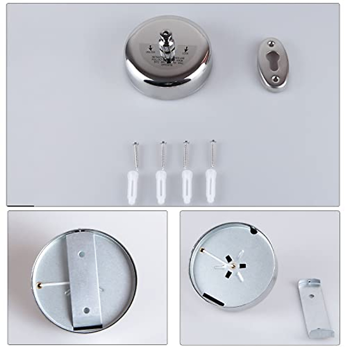 JHHSYU 2 Pcs Retractable Clothesline 304 Stainless Steel Durable with Heavy Duty Adjustable Rope Shower Clothes Line for Outdoor and Indoor