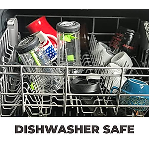 Bevrev Blender & Mixer 2-Pack: Includes Non-Electric Blender Sports Bottle with Stainless Steel Blades for Shakes/Smoothies & Non-Electric Mixer with The Propeller Blade for Mixing Protein Powders.