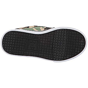 DC boys Anvil Skate Shoe, Black/Camo Print, 6 Big Kid US