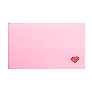 RXBC2011 Thank You for Your Purchase Cards red lips Kiss sweet Package Insert for online business Pack of 100, Pink
