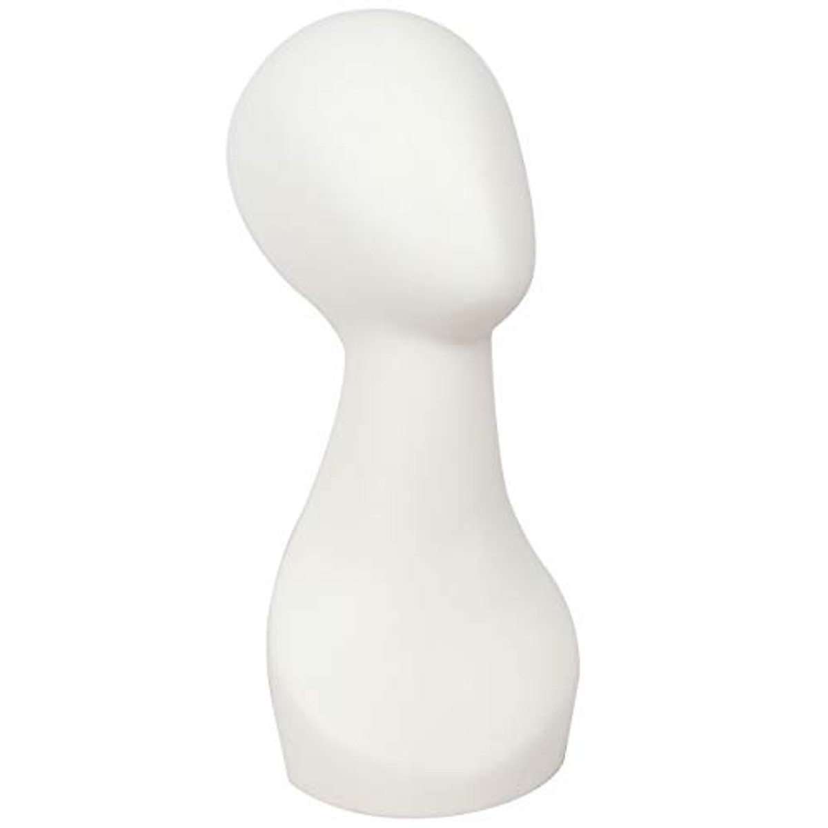 A1 Pacific Mannequin Wig Head Shoulder Female Male Bust Display Hair Hat Mask AB-W (Matte White)