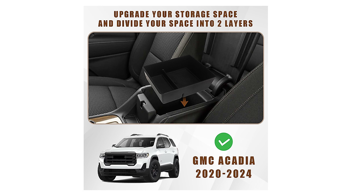 Muslogy Center Console Organizer for GMC Acadia (2017-2023)