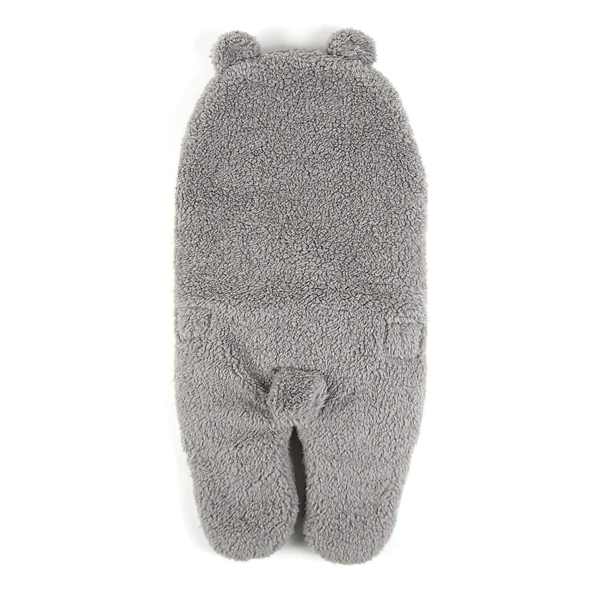 Tadpoles Super Soft Plush Sherpa Swaddle Wrap for Babies - Grey Microfiber Blanket Provides Warmth & Comfort for Stroller, Car Seat or Crib
