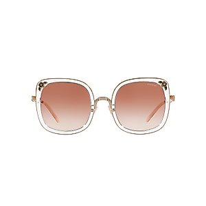 Coach HC7101B Sunglasses, Rose Gold/Transparent Pink/Pink Gradient, 53 mm