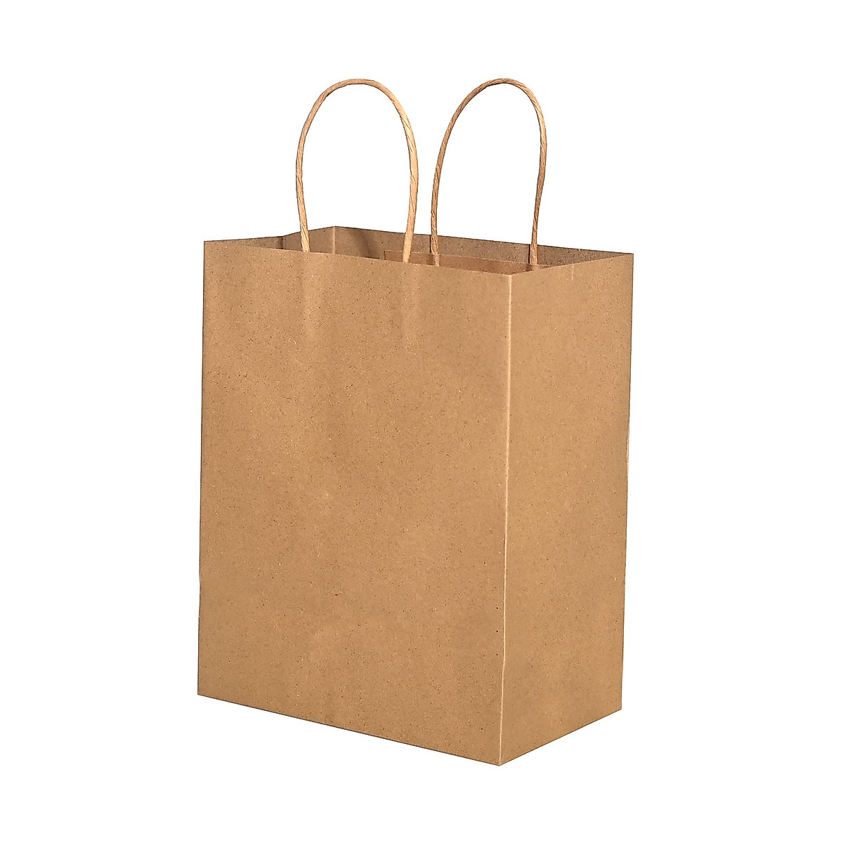 Brothersbox Brown Paper Bags with Handles Bulk 100PCS Kraft Paper Bags, 8 * 4.76 * 10 Inch Medium Craft Paper Gift Bags for Birthday Party Grocery Retail Shopping Business