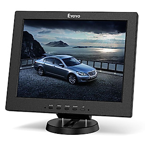 Eyoyo 12 Inch HDMI Monitor with BNC VGA AV HDMI Input 800x600 Portable 4:3 TFT LCD Mini HD Color Screen with Bulit-in Speaker