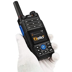 Walkie Talkie Phones Zello PTT Button APP WiFi Mobile Radio 3G/4G Network 100 Miles Long Range Smartphone GPS Android KSUN ZL10