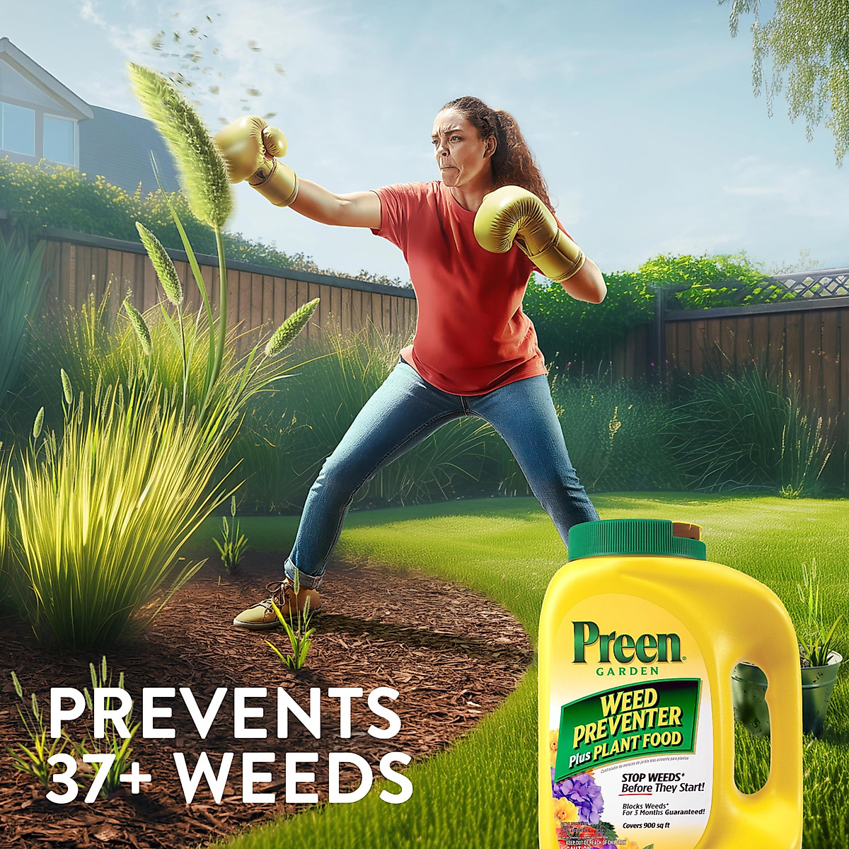 Preen Garden Weed Preventer Plus Plant Food - 31.3 lb. - Covers 5,000 sq. ft.