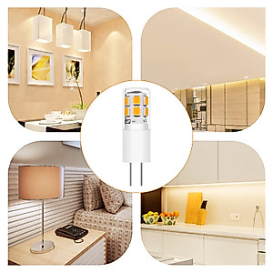 I-SHUNFA G4 LED Bulb AC 120V Warm White 10 Pack Non-dimmable