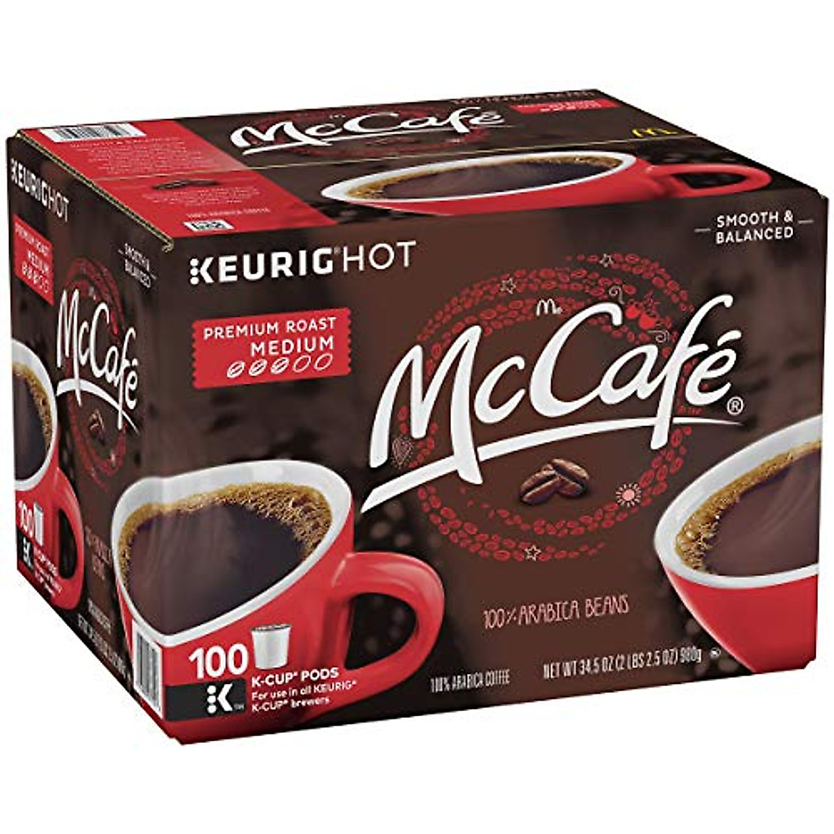 McCafé Premium Medium Roast K-Cup Coffee Pods (100 Pods)