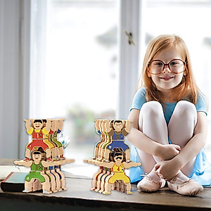 BESTING Wooden Toy Balancing Stacking Blocks Parent-Child Preschool Games(HJ017)