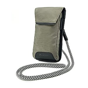 MO6N CrossBody cell phone purse with 7mm paracord lanyard - Compartments Fits up mobile, cards, and cash - Water resistance nylon with magnetic closure