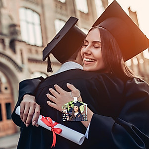 Trnayi 24 Pcs Graduation Sublimation Blanks Keychains Class of 2024 Graduation Heat Transfer Keychains DIY(Grad 2024 Style)