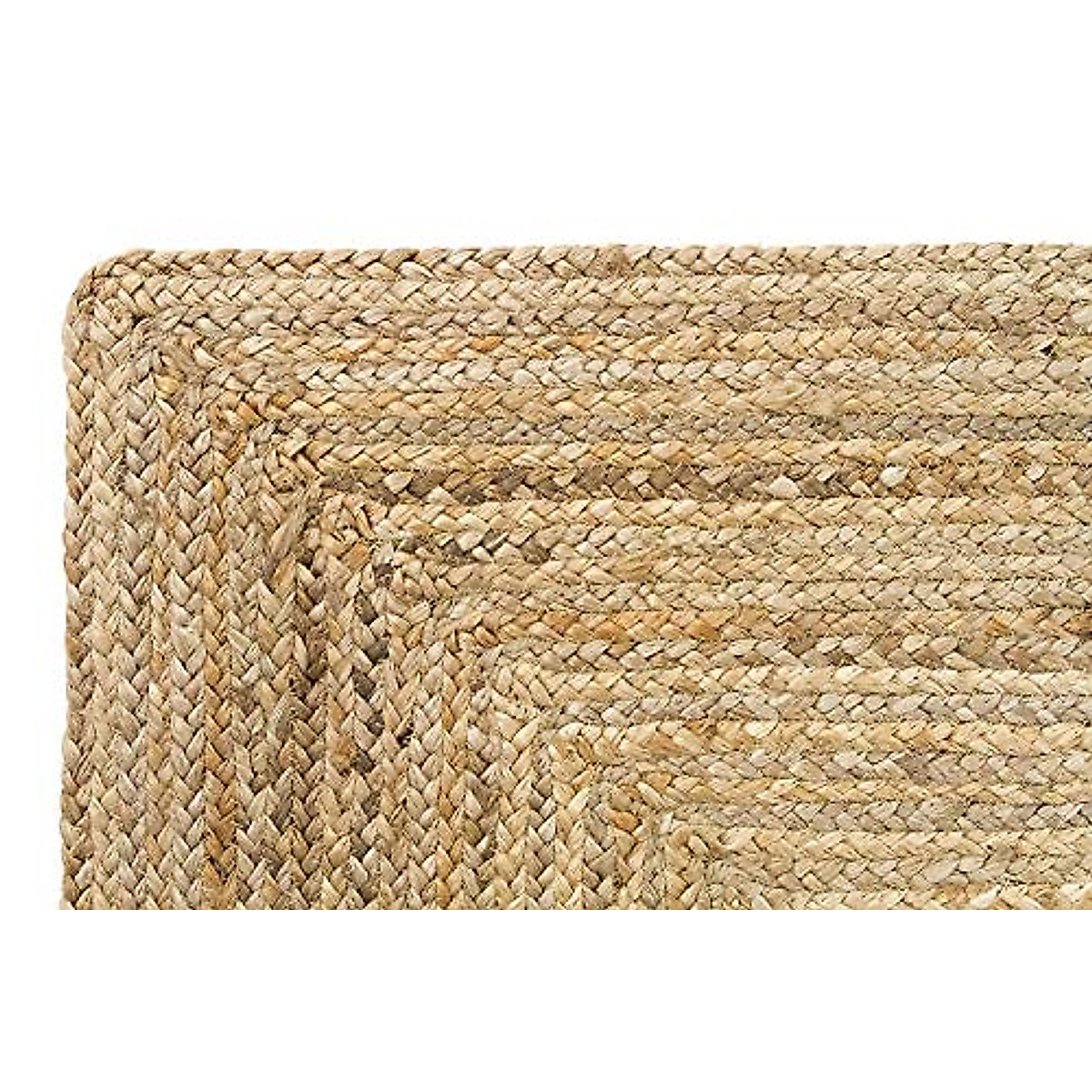 The Home Talk Natural Jute Rug 3' x 5' - Handwoven Reversible Indoor Rug for Farmhouse or Rustic Style - Soft and Durable Material Adds Texture and Warmth to Living Room, Bedroom, or Dining Room