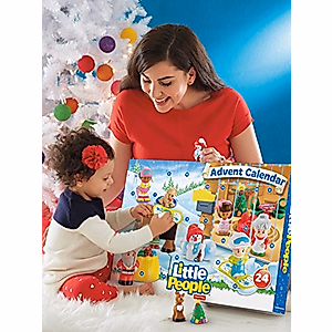 Fisher-Price Little People Toddler Toys Advent Calendar, Set Of 24 Figures & Accessories For Christmas Play Ages 1+ Years