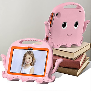 Fire 7 Tablet Case for Kids (12th Generation, 2022 Release) - Lightweight Shockproof Kid-Friendly Cover with Handle & Kickstand for Kindle Fire 7 Kids Tablet