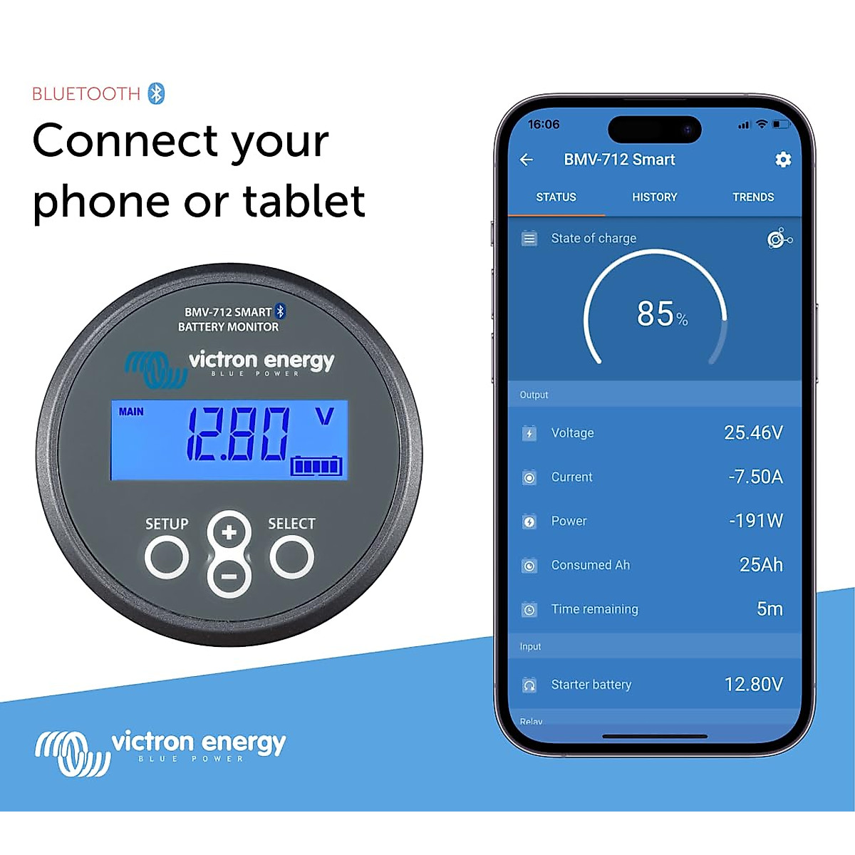 Victron Energy BMV-712 Smart Battery Monitor (Grey)