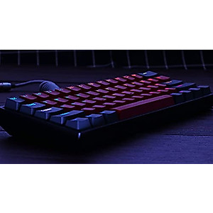 EPOMAKER SKYLOONG SK61 60% Hot Swappable RGB Mechanical Gaming Keyboard, Programmable NKRO with Shine Through PBT Keycaps, IP6X Waterproof, for Win Mac Gamer (Gateron Mechanical Red, Wine Red)