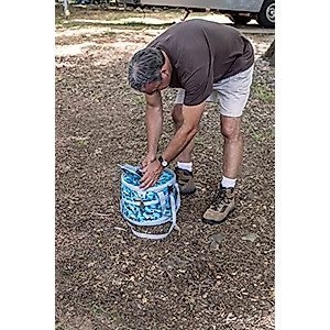Camco Life is Better at The Campsite Pop-Up Cooler, Sketch Design | Features a Water-Resistant Interior and Built-in Bottle Opener | Holds Up to a 12-Pack of Bottled or Canned Drinks (53417)