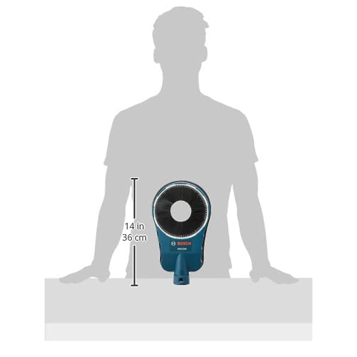 BOSCH HDC250 SDS-Max Hammer Dust Collection Attachment, Blue