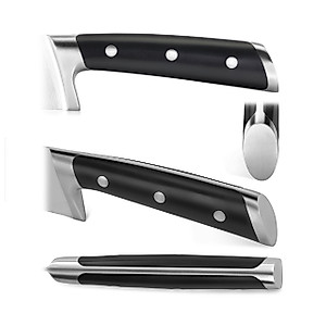 Cangshan TS Series 1020823 Swedish 14C28N Steel Forged 5-Inch Santoku Knife and Wood Sheath Set