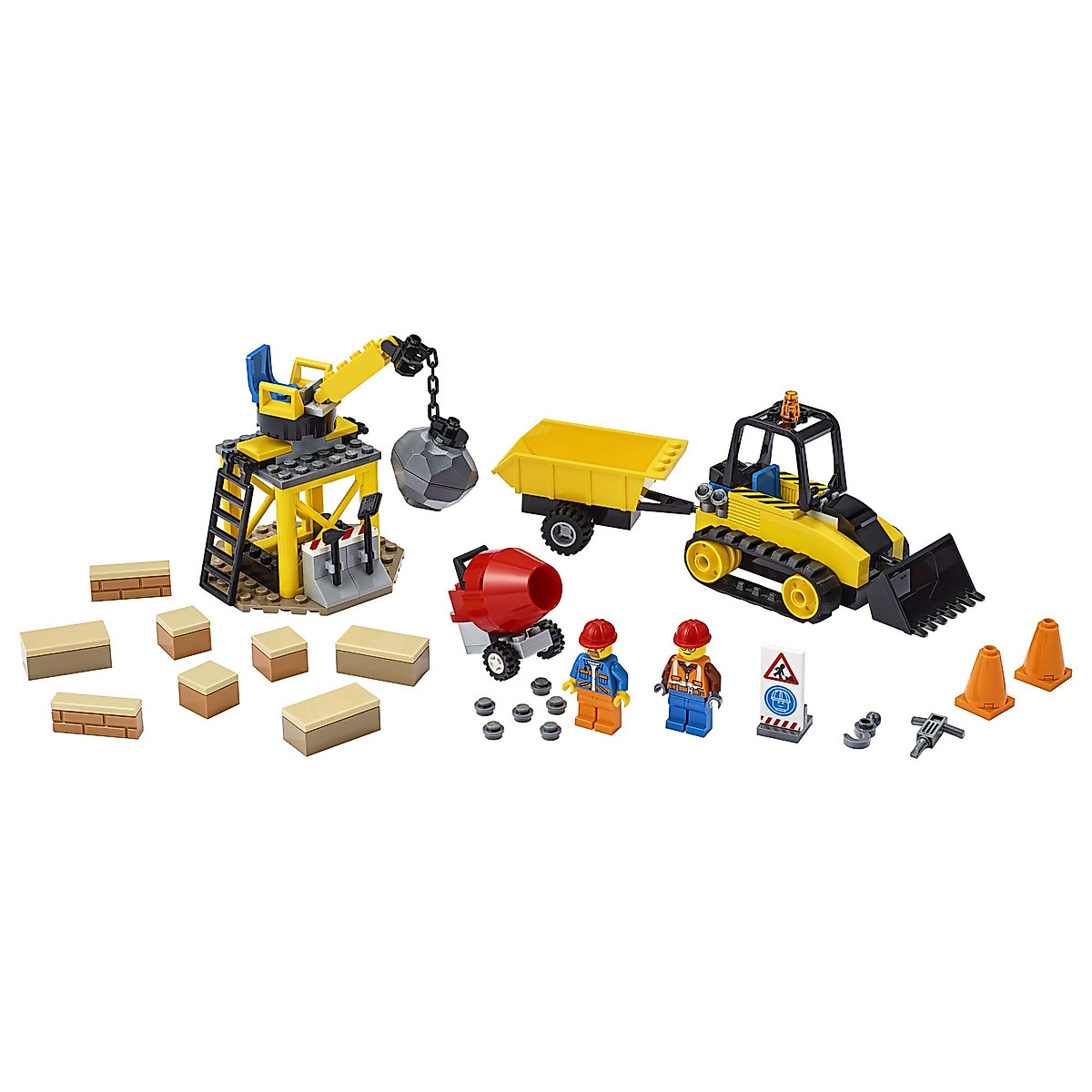 LEGO City Construction Bulldozer 60252 Toy Construction Set, Cool Building Set for Kids (126 Pieces)